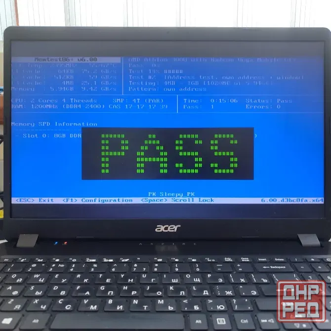 Ноутбук Acer Aspire3-n19c1 (Athlon 300U/8Gb ddr4/120gb) - Ноутбуки ...